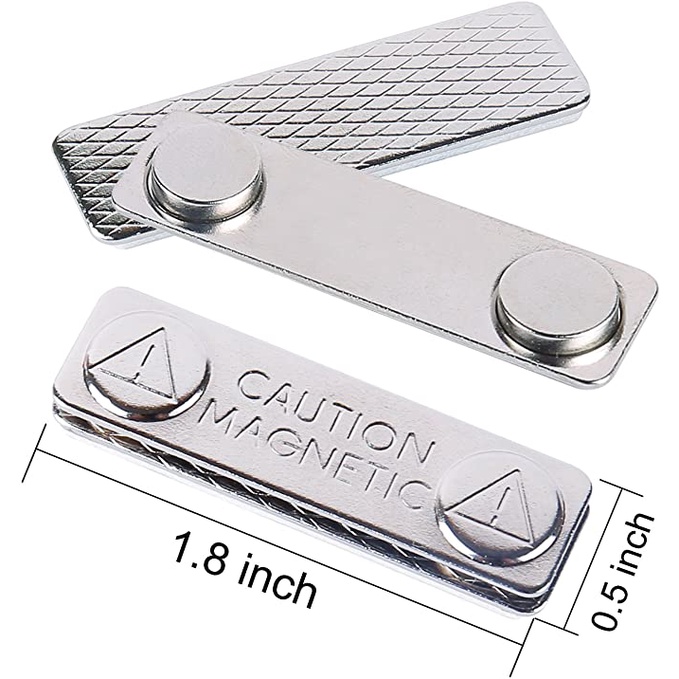[SG SELLER] Strong Magnetic Round/Rectangular Name Badge Tags with ...
