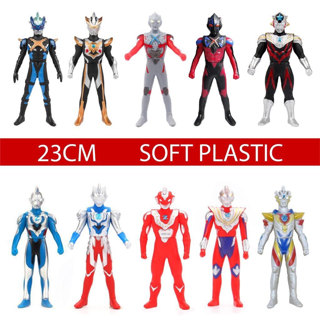 OEM BOOTLEG 23cm Ultraman Soft Plastic X Z Zett Ruebe Tregear Titas ...
