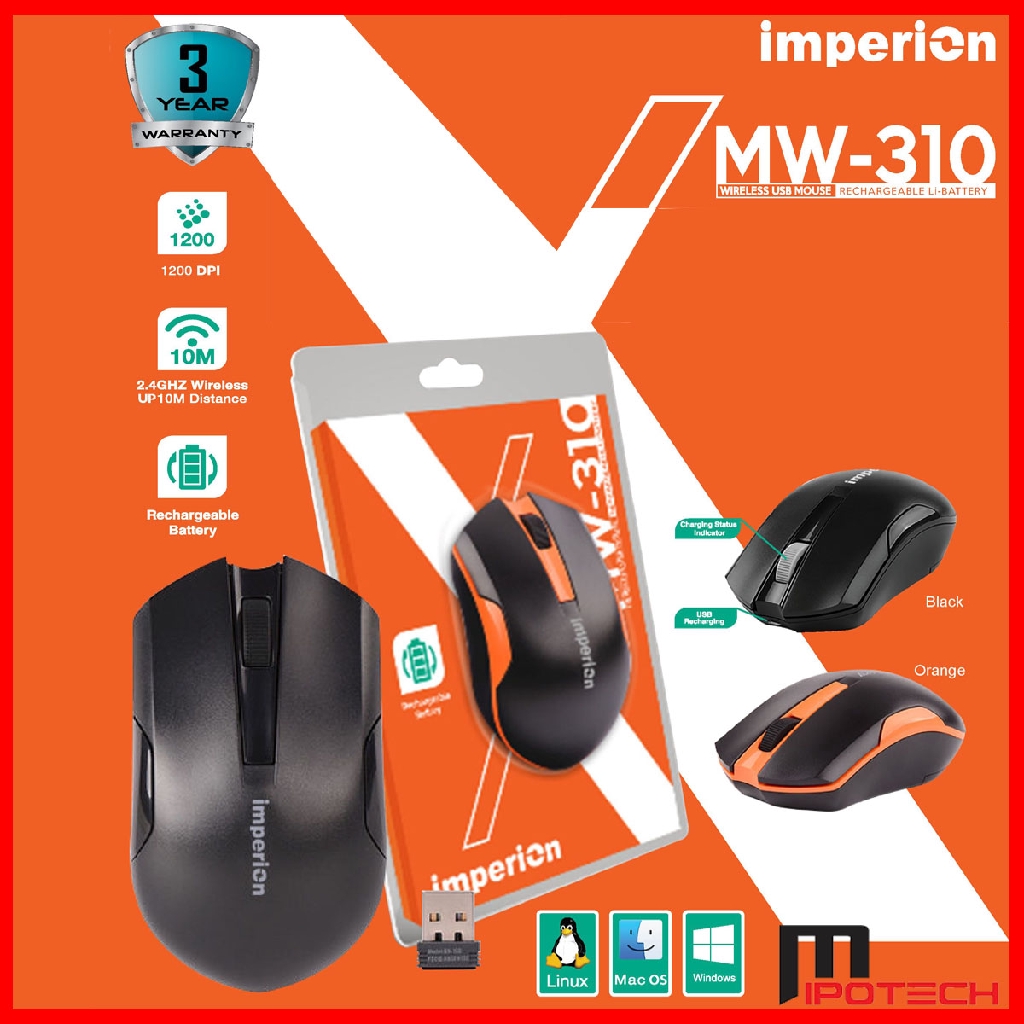 Imperion MW-310 Wireless Mouse (Low Power Consumption) | Shopee Singapore