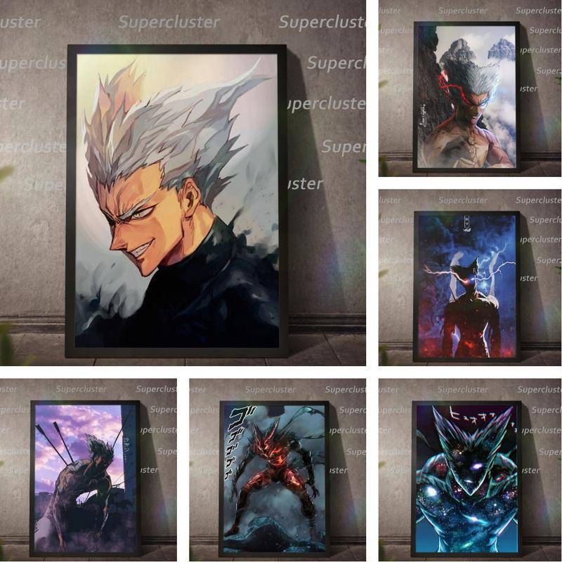 One Punch man Canvas Garou main Anime Painting Poster Wall Print ...