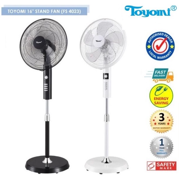 Toyomi 16" Stand Fan with Timer (FS 4023) | Shopee Singapore