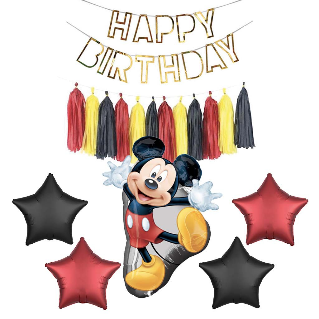 [SG Seller] Mickey Mouse Birthday Balloon Package Disney Theme Surprise ...