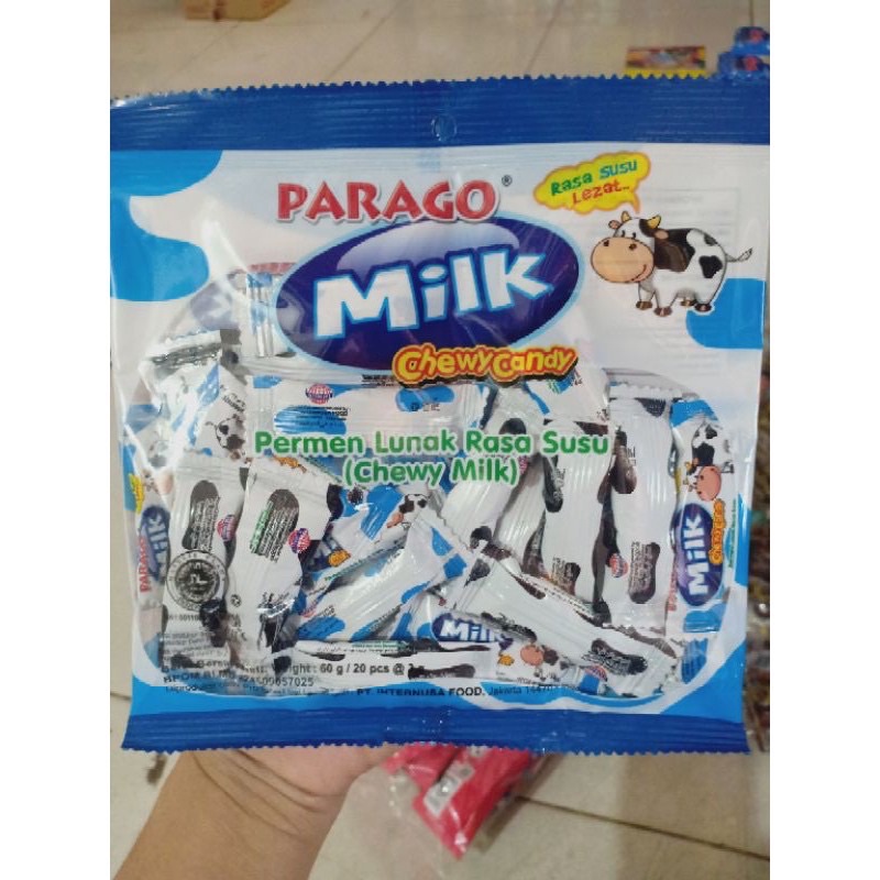 Parago chewy milk candy 1 pack contains 20 items | Shopee Singapore