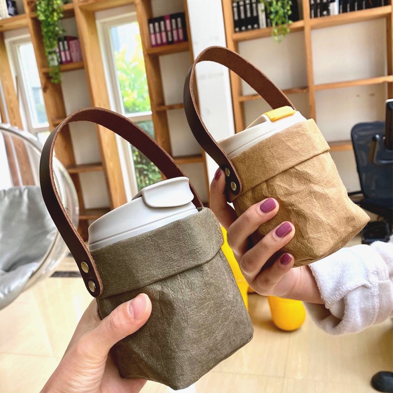 Lifestory Storage Bag Cup Bag Cup Holder ins Handmade Portable Water ...