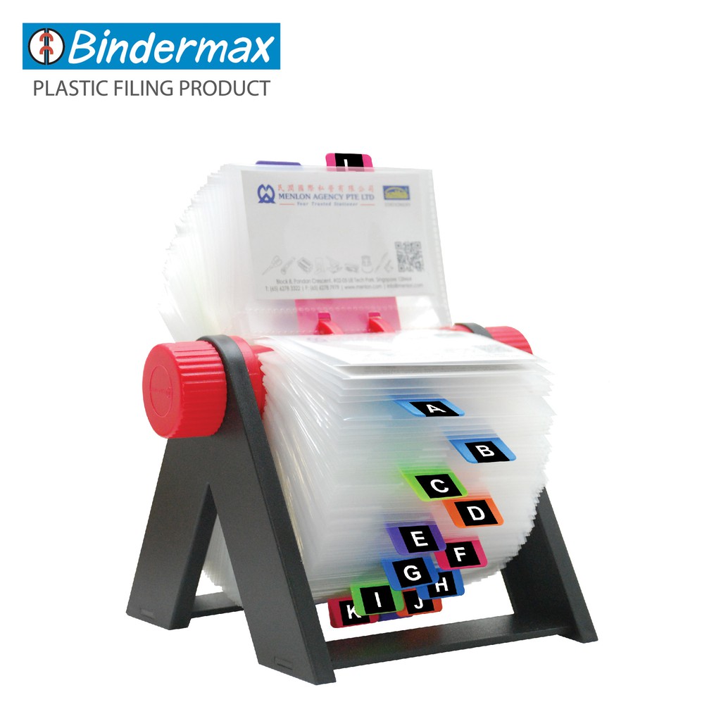Bindermax Rotary Fle (Pvc Name Card Holder ) | Shopee Singapore
