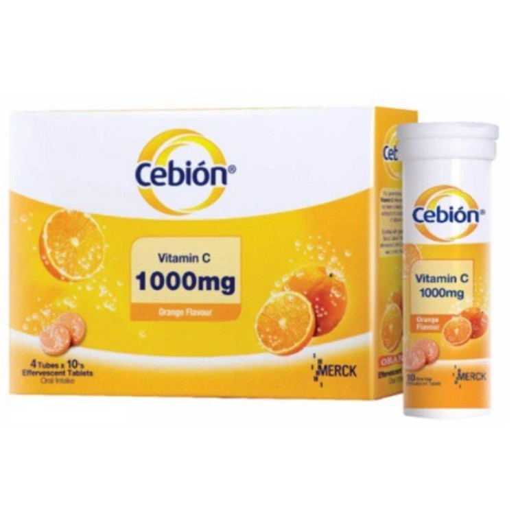 Cebion Vitamin C 1000mg Effervescent (10/ 40 tablets) Expiry: 11/2025 | Shopee Singapore