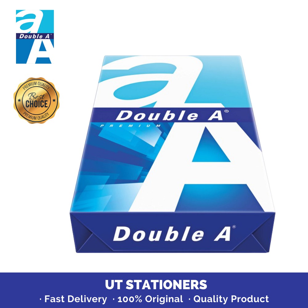 Double A Premium A4 80 GSM Copier Paper White (210MM X 297MM) (500 ...
