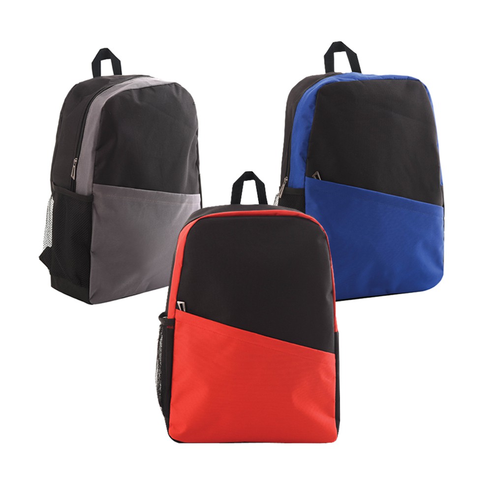 POLYESTER BACKPACK -30cm (L) x 12cm (W) x 41cm (H) | Shopee Singapore