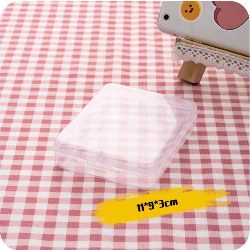 Ins Desktop Organizer Sticker Tape Storage Box Pencil Box Transparent ...