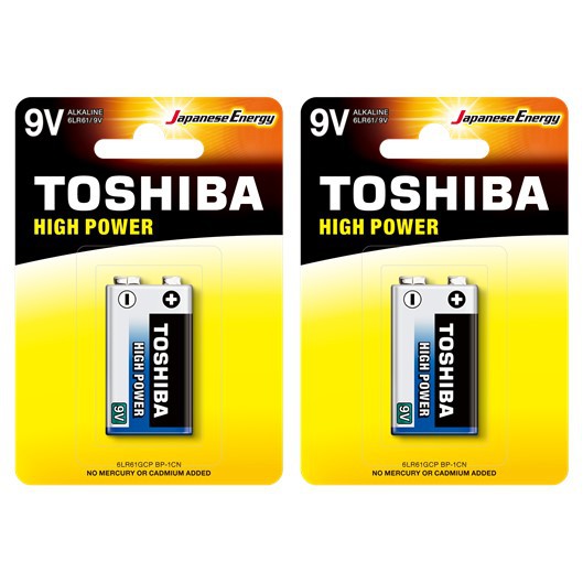 Toshiba 9V 6LR6 High Power 1.5V Alkaline Battery | Shopee Singapore