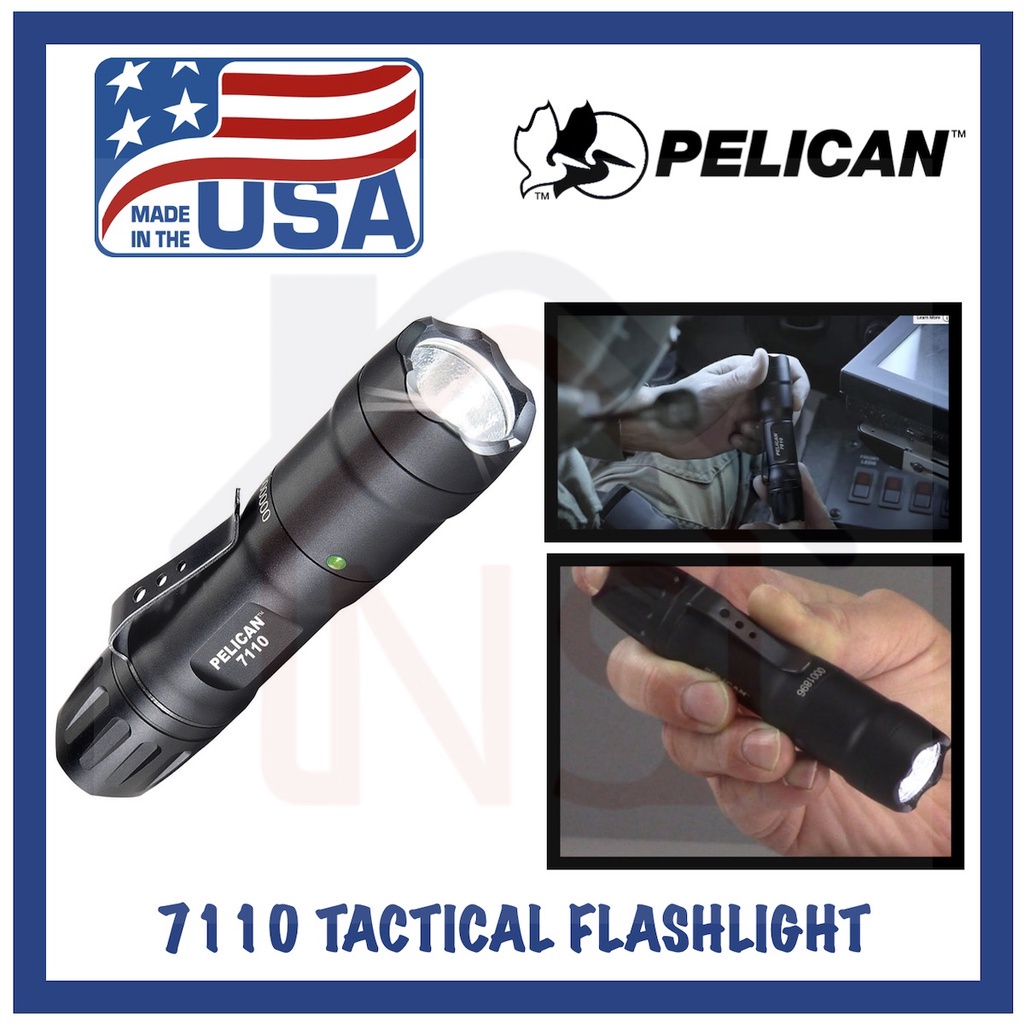 PELICAN 7110 Tactical Flashlight Heavy Duty Torch Light | Shopee Singapore
