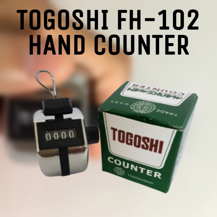 TOGOSHI Hand Counter FH-102 Clicker Tally Hand Counter tasbih besi ...