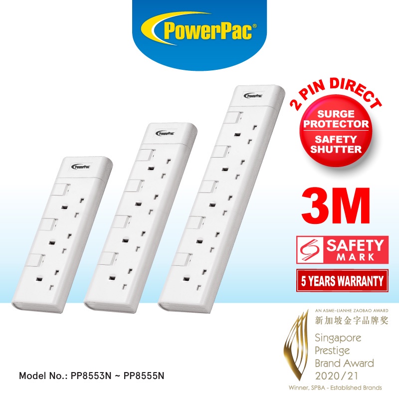 PowerPac Extension Cord, Extension Socket, Power Cord, Power Extension ...