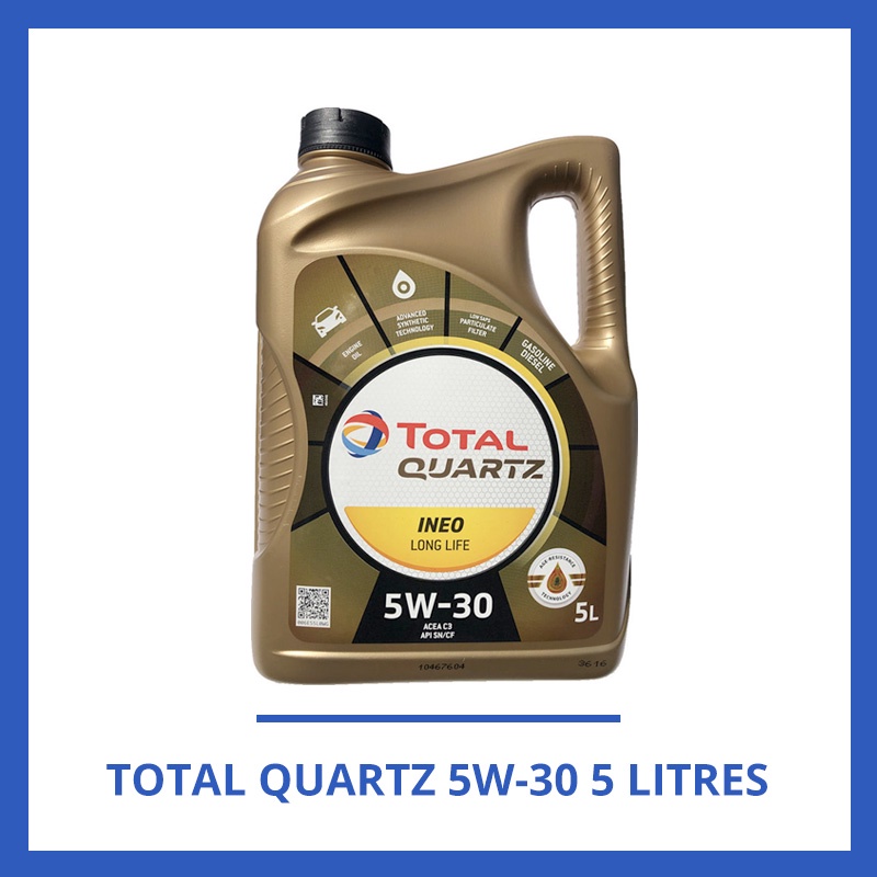Total Quartz INEO 5W-30 (5 Litres) | Car Van Lorry Engine Oil | Shopee ...