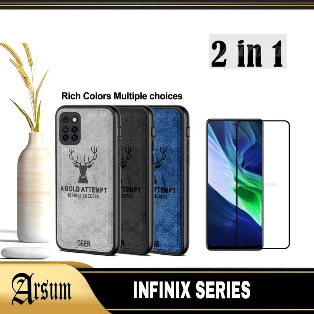 PROMO 2-IN-1 CASE DEER INFINIX ZERO 5G Zero 5G 2023 NOTE 10 PRO, NOTE ...