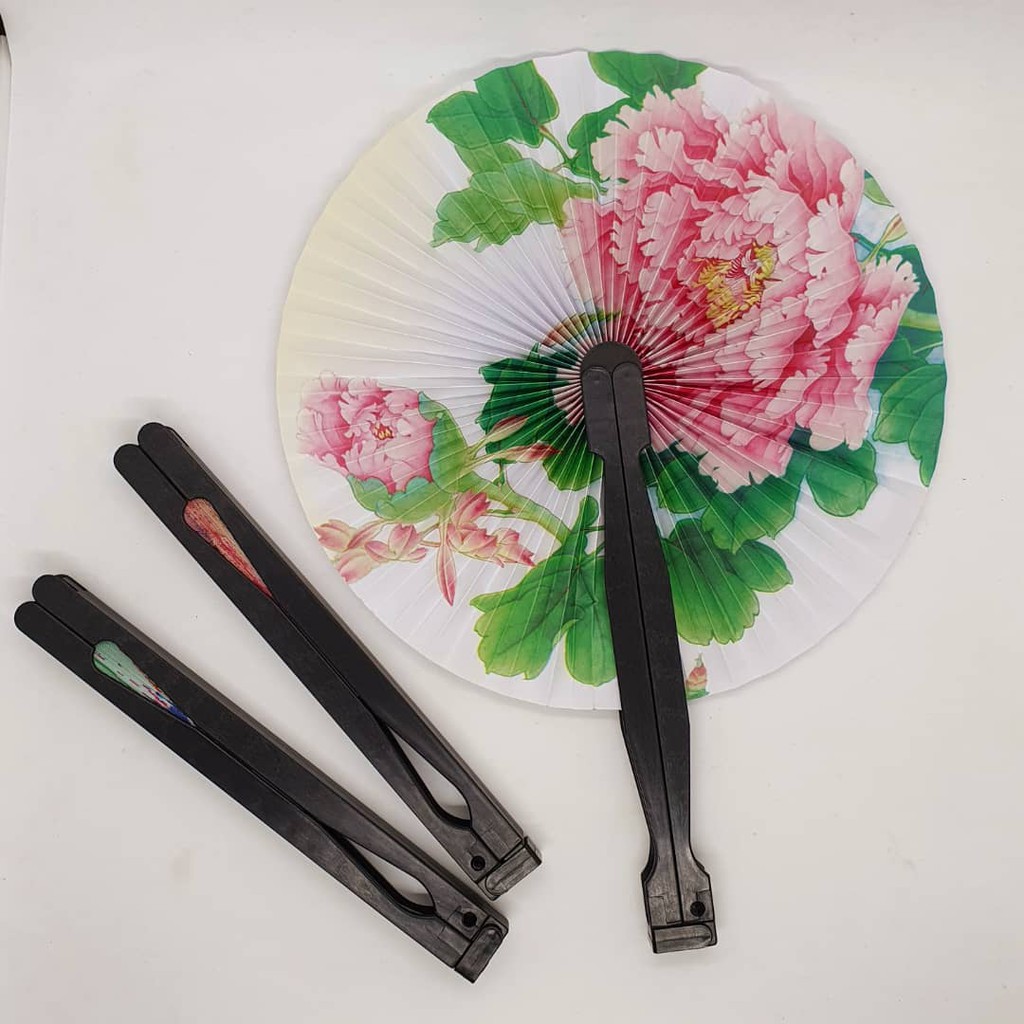 Kipas Kertas Berbagai Corak Berlipat Folded Printed Paper Fan Door ...