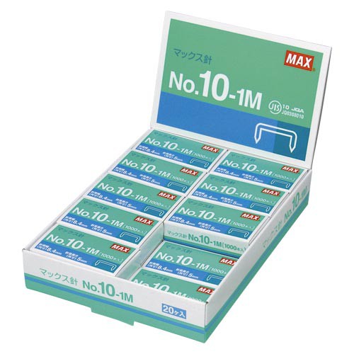 Max No.10M Staple Pins Bullets (20 small boxes per Big Box) | Shopee ...