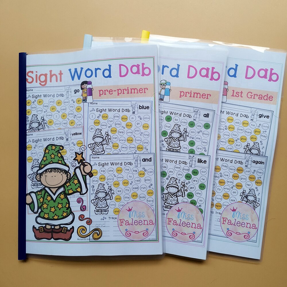 English Homework Sight Word Dab WorkSheets Interactive Phonics Coloring ...