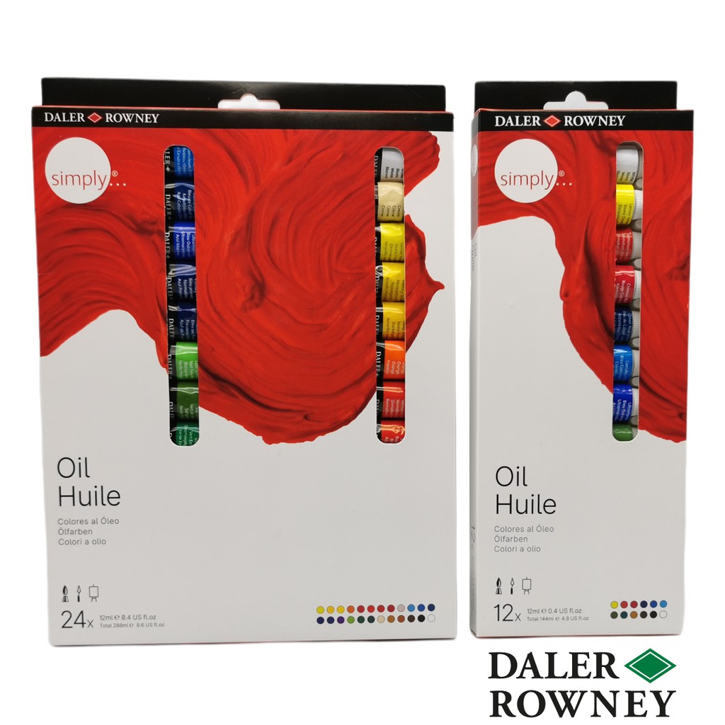 Daler Rowney Simply Oil Colour Set 12ml, 118500XXX (284118500XXXX ...