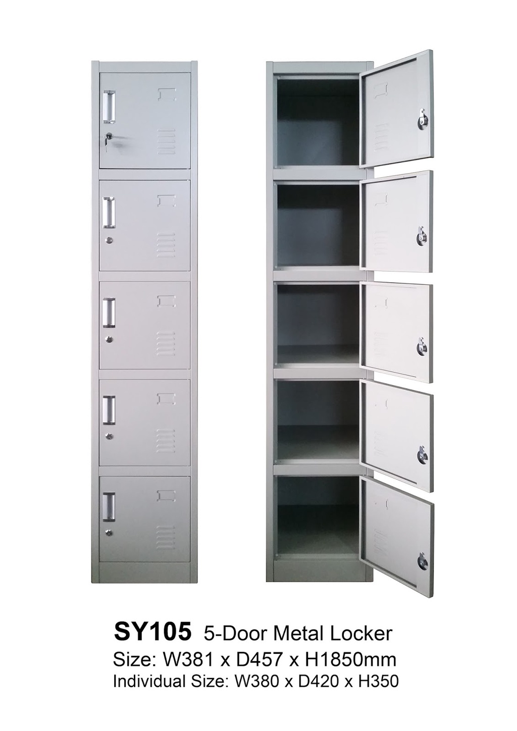 METAL LOCKER ON SALES (ONE TO SIX DOORS) [SY101 - SY106] | Shopee Singapore