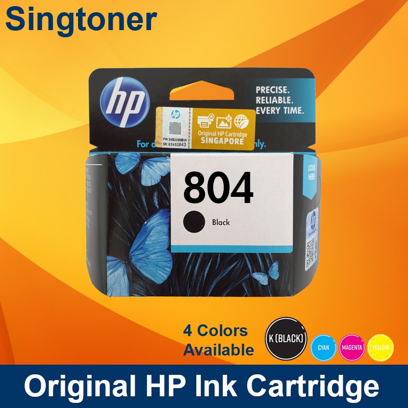 [Original]HP 804 804XL Black Tri-color Ink for HP ENVY 6220 7820 Tango ...
