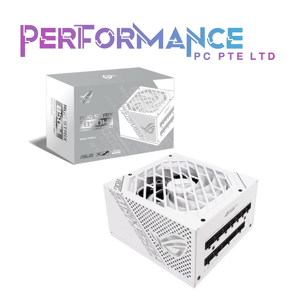 ASUS ROG Strix 850G 850W White Edition PSU, Power Supply ROG heatsinks ...