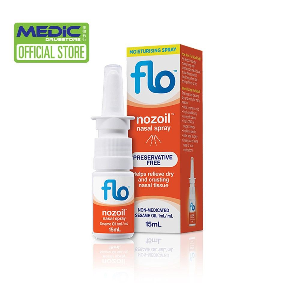 FLO Kids Saline Nasal Spray 15ml - By Medic Drugstore | Shopee Singapore