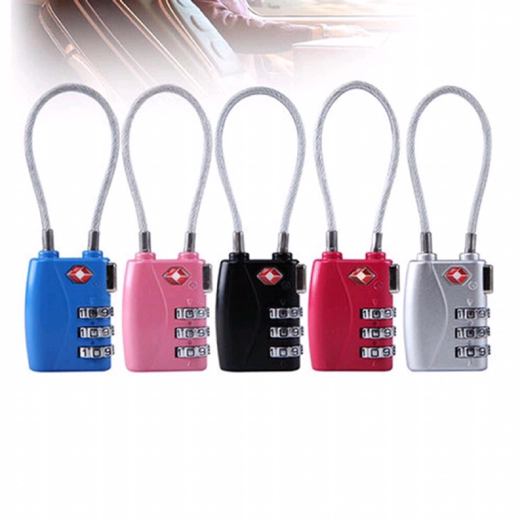 Authentic TSA 719 Approved Jasit 3 digit Zinc Alloy wire travel Luggage ...