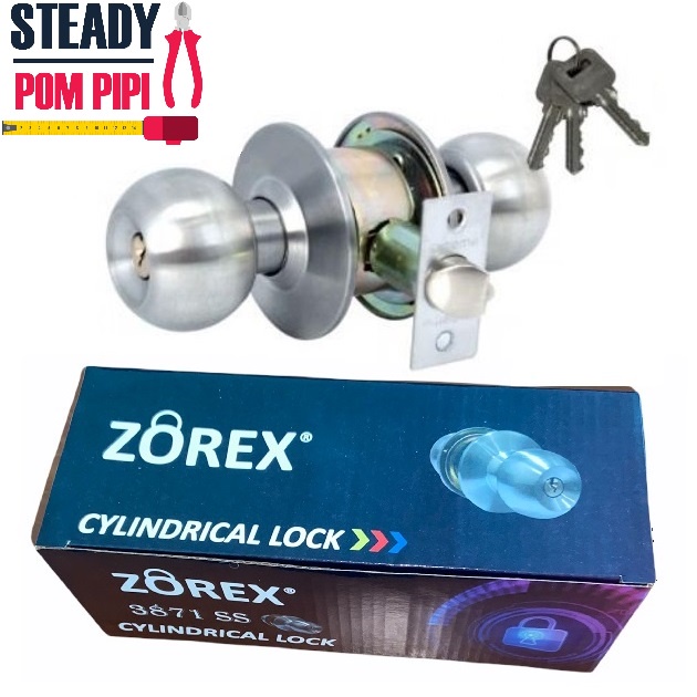 CYLINDER DOOR LOCK / CYLINDRICAL DOOR LOCK SET / TOMBOL PINTU LOCK ...