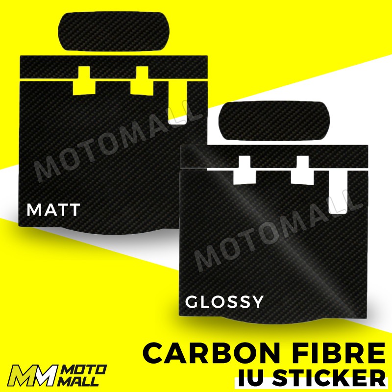 Motorcycle IU Sticker / Decal Carbon Fibre design / MOTOMALL | Shopee ...