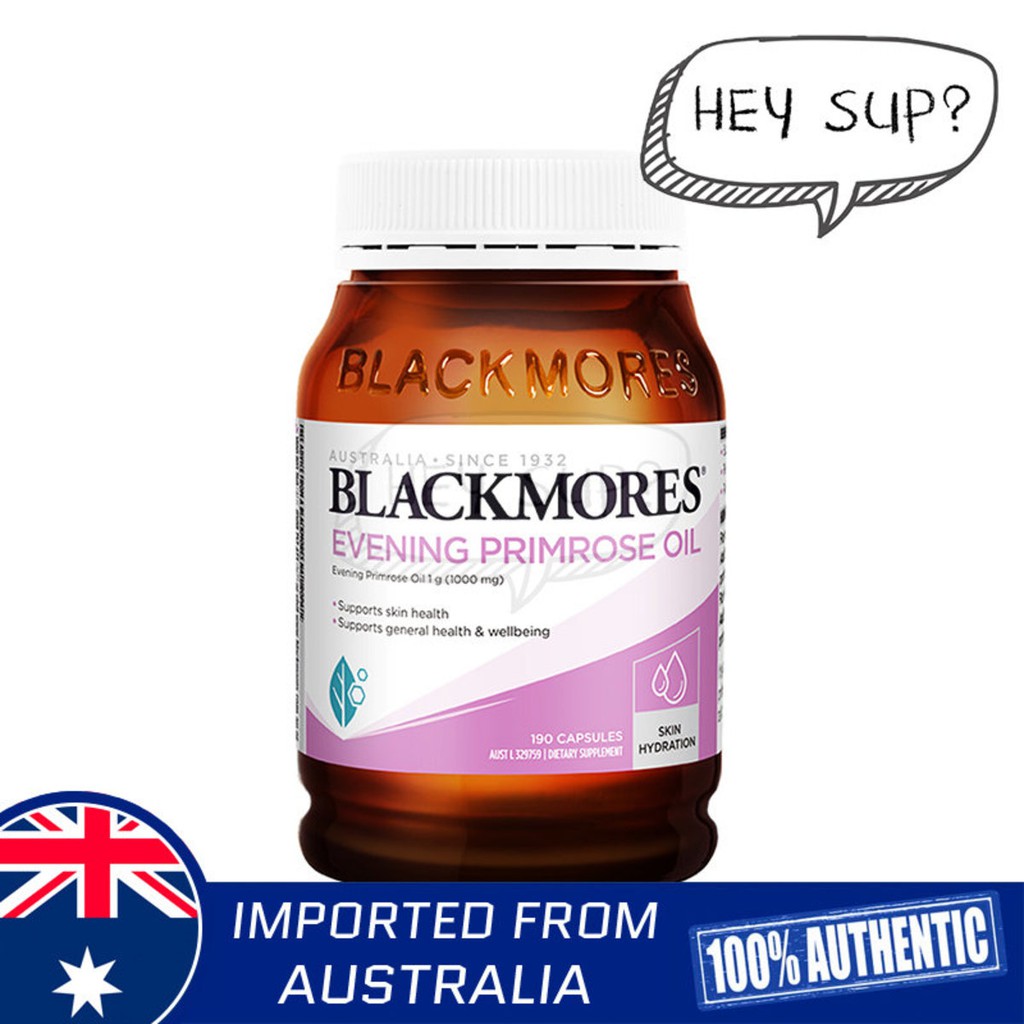 Blackmores Evening Primrose Oil 1000mg 190 Capsules (Natural Source Of ...
