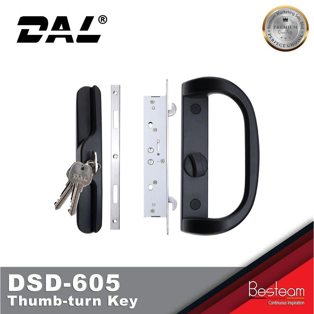 DAL DSD-605 Sliding Door Lock with Thumb Turn Key | Shopee Singapore
