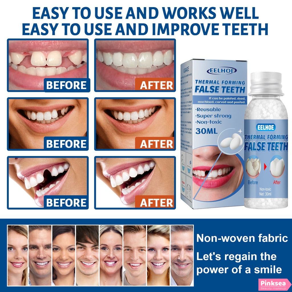 # Whitening care false Teeth Glue denture Adhesive Moldable Thermal ...