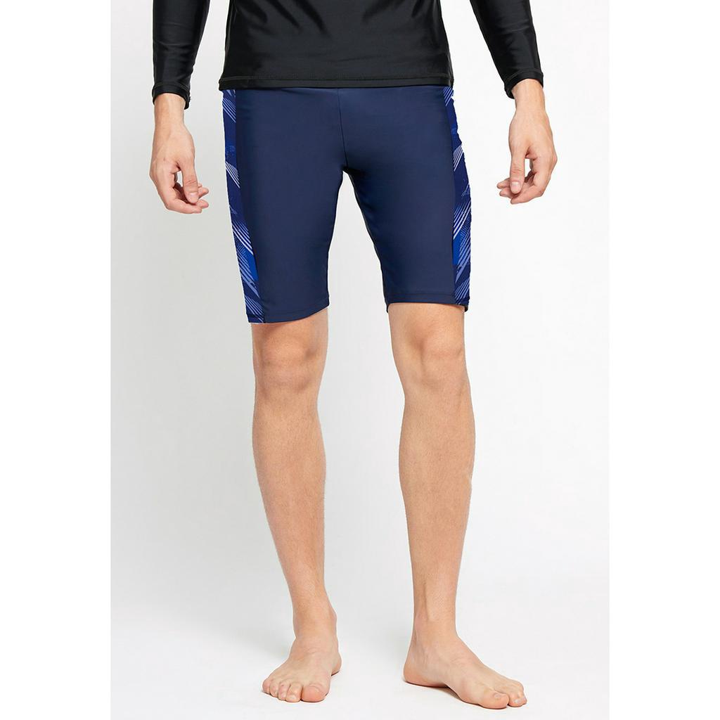 FUNFIT Men's Swim Long Jammers (Geometric) | Shopee Singapore