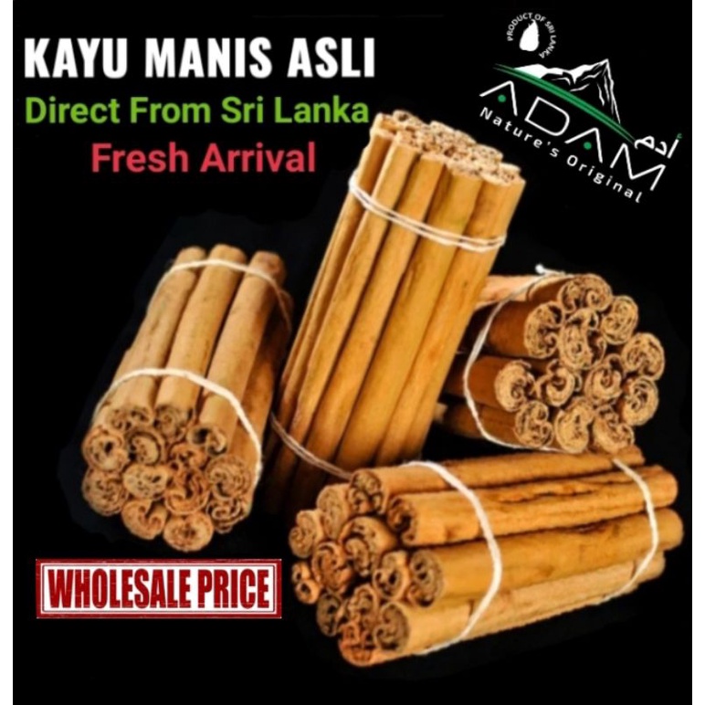 100% Pure Organic Ceylon Cinnamon - Kulit Kayu Manis Sri Lanka | Shopee ...