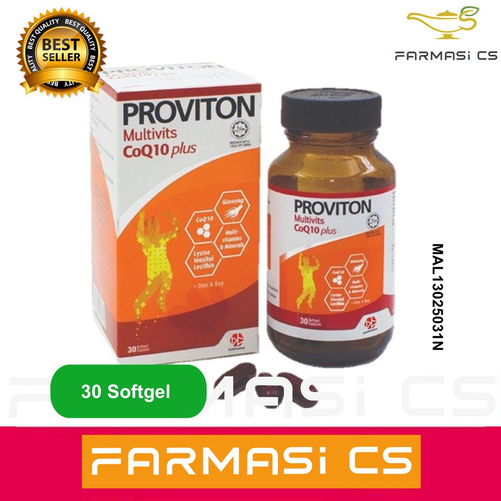 Proviton Multivits CoQ10 Plus 30 Capsules EXP:06/2025 [ Multivitamin ...