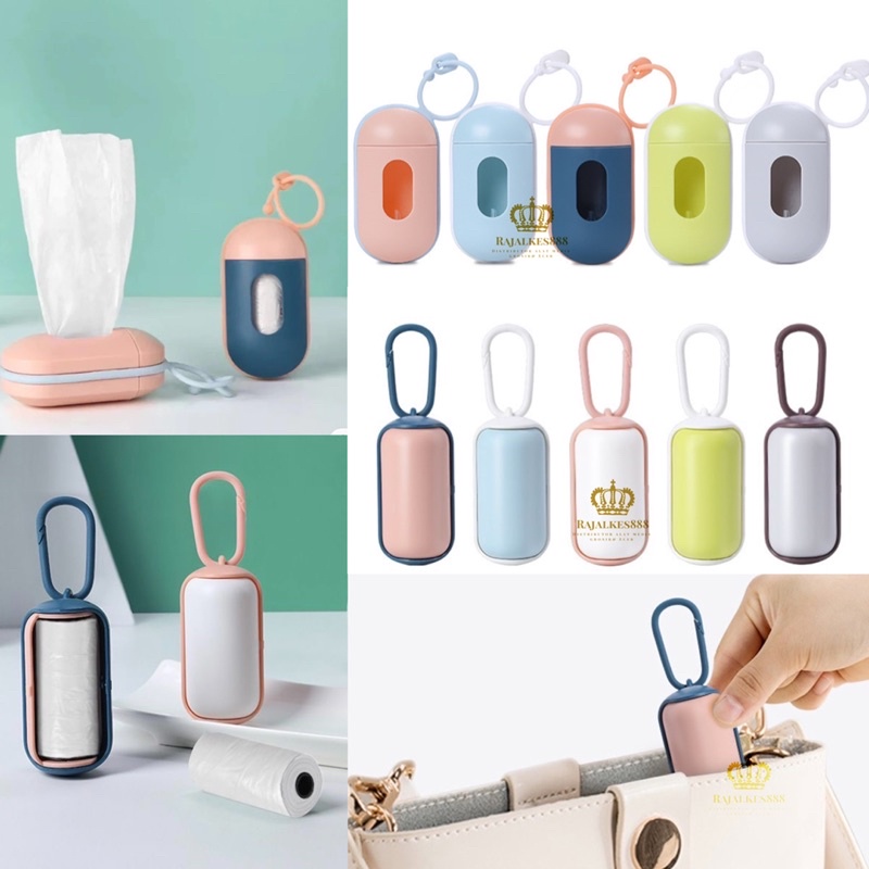Dispenser poop Bag Garbage Bag Portable Poo Pet Diaper/ Plastic baby ...