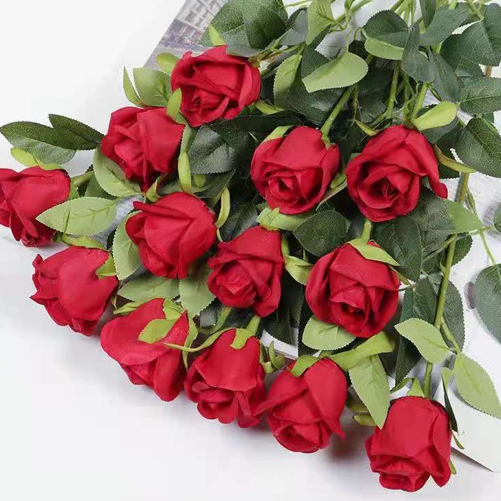 Roses artificial flowers Simulated flower rose living room decoration ...