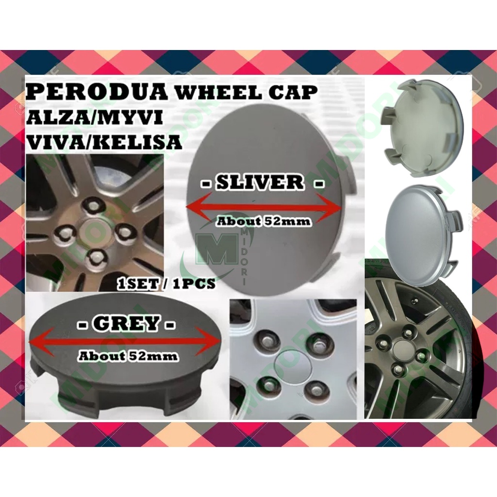PERODUA VIVA / ALZA / MYVI SE / KELISA SPORT RIM CAP / RIM CAP COVER ...