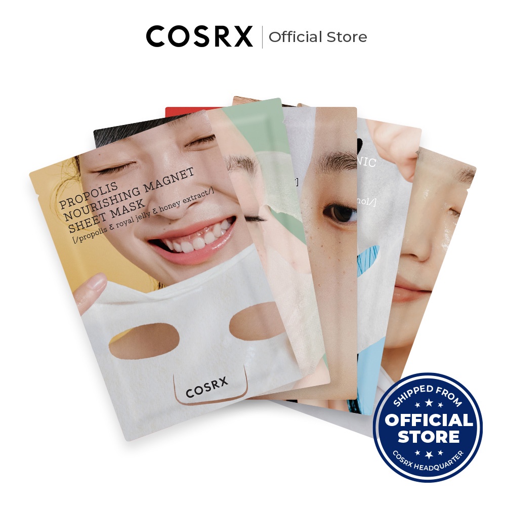 [COSRX] [ 3 Packs ] Premium Face Mask & Packs, Blemish / Hyaluronic ...