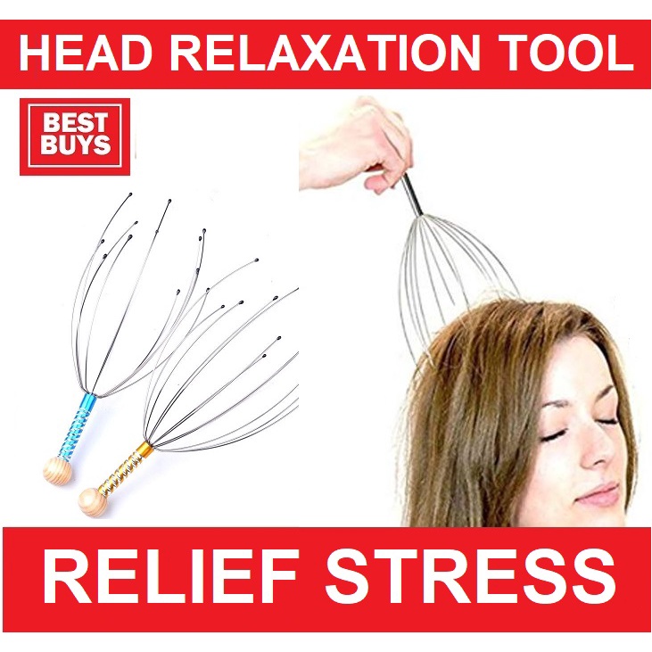 [SG SELLER] Head Massager Scalp Stress Release Therapeutic Relaxation ...