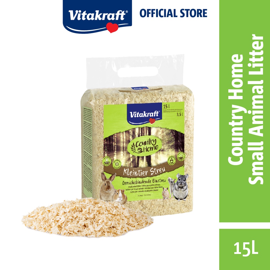 Vitakraft Country Home Small Animal Litter 15L & 60L, For Hamsters ...