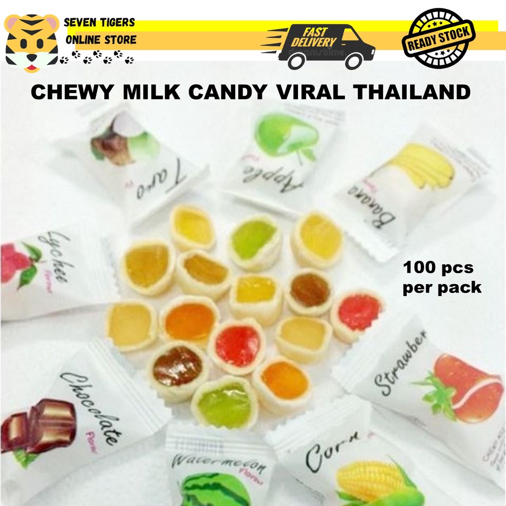 - MY CHEWY Milk Candy 100Pcs Per Pack Assorted Flavor | Chewy Candy ...