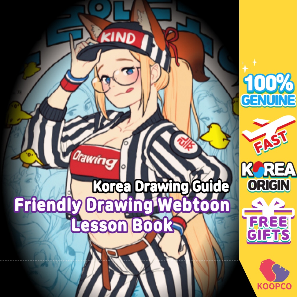 Friendly Drawing Webtoon Lesson Book / Drawing Guide Book / Human body ...