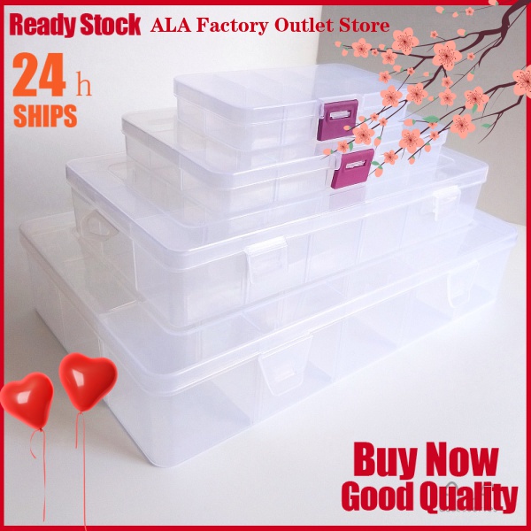 Exquisite Jewelry DIY Multi-Grid Parts Accessories Scattered Beads Box ...