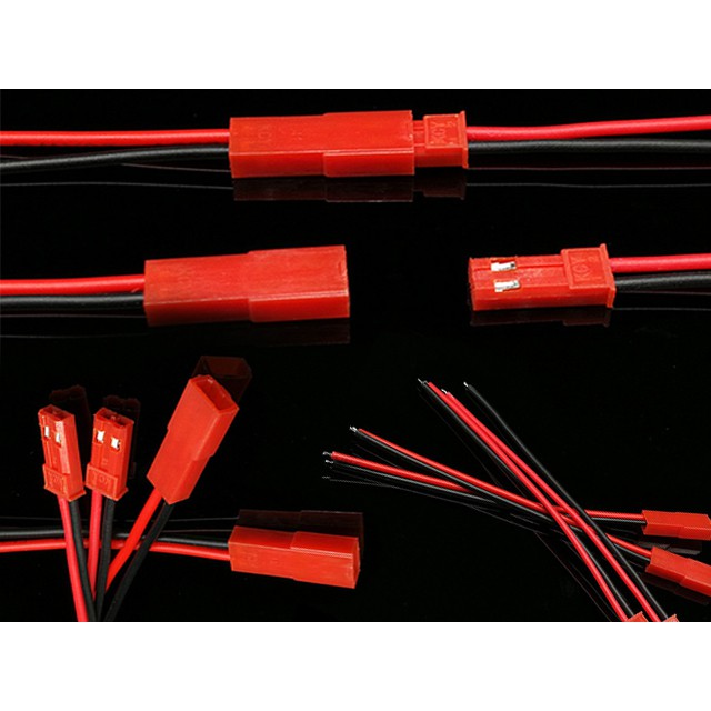 10 Pair JST 2 Pin Cable Connector Male/Female for RC BEC Battery ...
