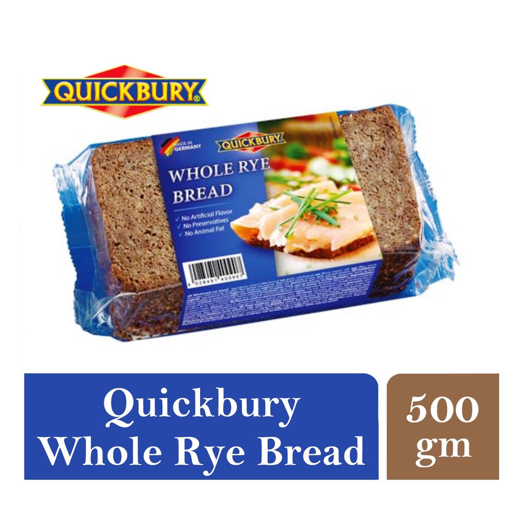 Quickbury Whole Rye Bread 500GM(Expiry date-15/01/2026) | Shopee Singapore