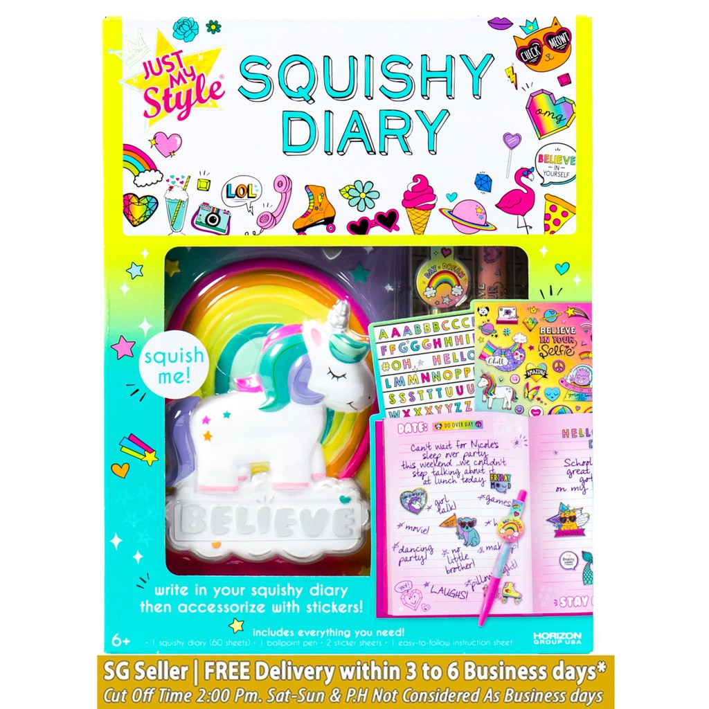 Just My Style Squishy Diary | Shopee Singapore