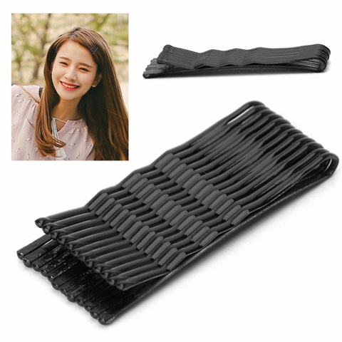 60Pcs Black Invisible Hairpins /Women Wave Bobby Pins | Shopee Singapore