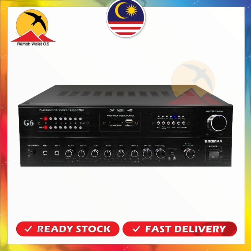 Gromax G6 Professional Power Amplifier For Audio Systems & For ...